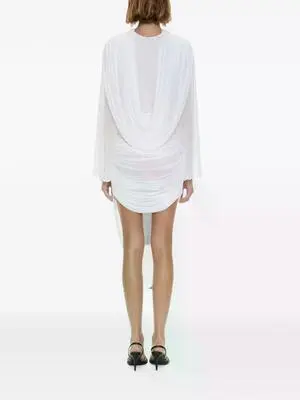 Christopher Esber Ripple Draped Long-sleeve Mini Dress