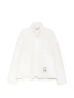 Mihara Yasuhiro Fleece Zip-up Jacket - White