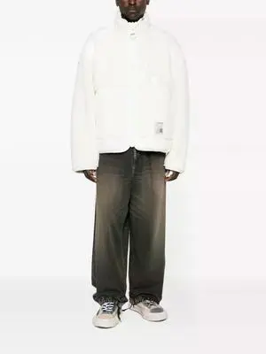 Mihara Yasuhiro Fleece Zip-up Jacket - White