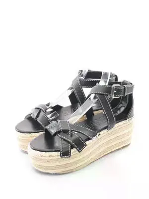 Loewe 2010s Gate Espadrilles Sandals - Black