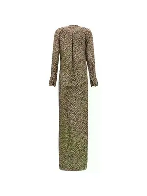 SA SU PHI Leopard-print Maxi Dress