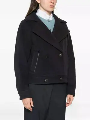 Peserico Double-breasted Wool Coat