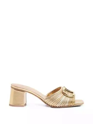 Valentino Garavani Vlogo Signature Mules - Gold