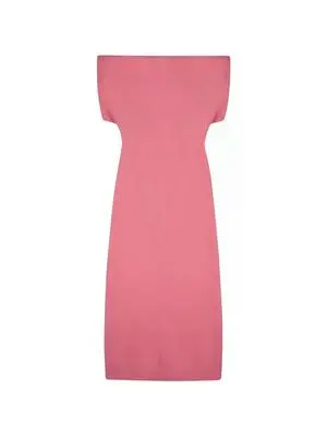 OSCAR THE COLLECTION Off-the-shoulder Midi Dress - Pink