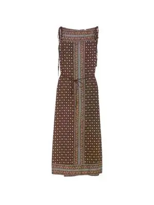 DÔEN Amarante Midi Dress Brown