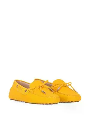 TOD'S Gommino Pebble-sole Loafers - Yellow