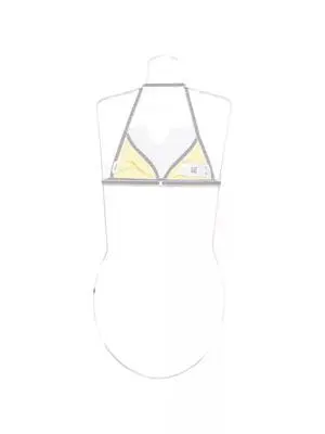 Versace Triangle-cup Bikini Top - Yellow