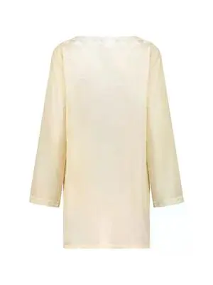 MC2 SAINT BARTH Embroidered Trim V-neck Dress