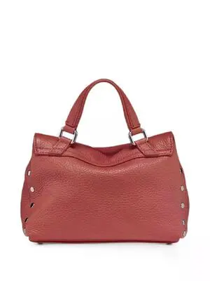 ZANELLATO Baby Postina Hammered Leather Shoulder Bag