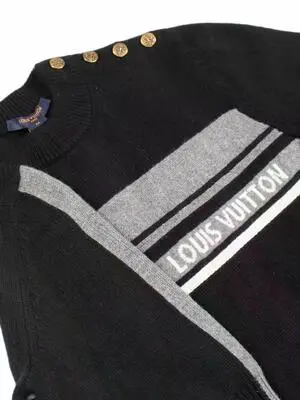 LOUIS VUITTON 2020s Intarsia Knit Mini Dress