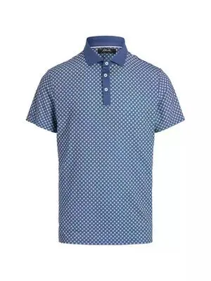 Rlx Ralph Lauren Geometric-print Polo Shirt - Blue