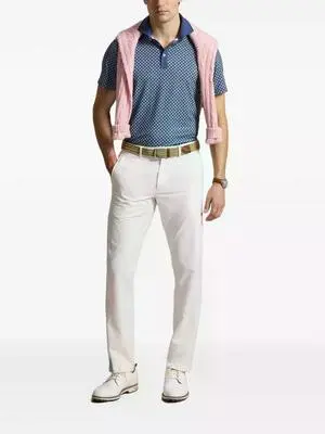 Rlx Ralph Lauren Geometric-print Polo Shirt - Blue