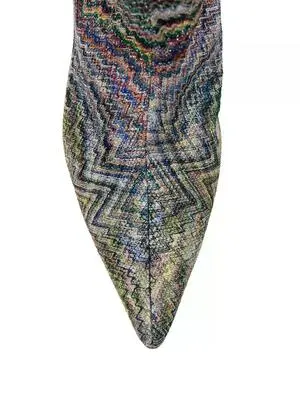 Missoni Zigzag-knit Kitten-heel Boots