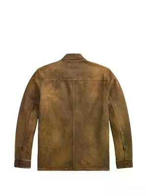 Ralph Lauren Patch-pocket Leather Shirt