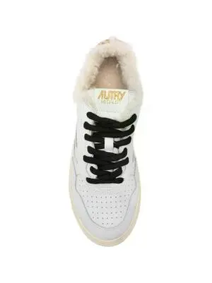 AUTRY Medalist Leopard-print Trim Sneakers