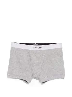 TOM FORD Logo-waistband Boxer - Grey
