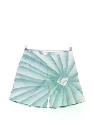 Versace Graphic-print Swim Shorts - Blue