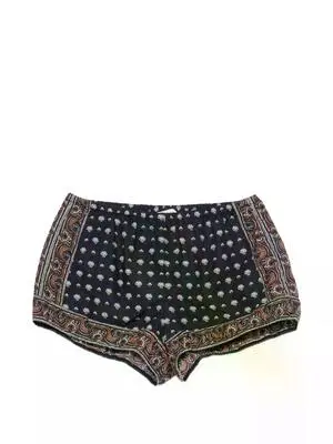 DÔEN Vienna Paisley Print Elasticated Shorts - Blue