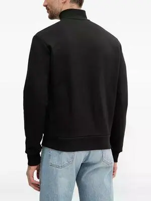 TRUSSARDI Logo-embroidered Zip-up Cardigan