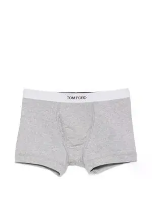 TOM FORD Logo-waistband Boxers - Grey