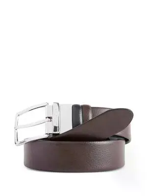 PIQUADRO Reversible Pebbled Leather Belt