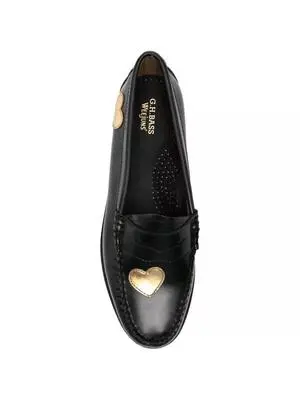 G.H.BASS Weejuns Heart-motif Penny-slot Loafers