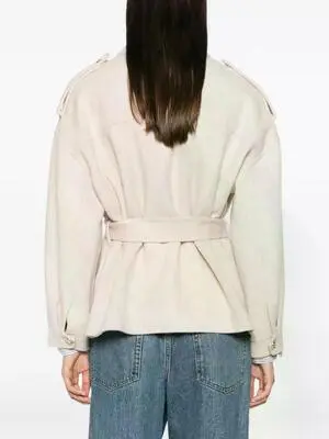 Maje Germain Double-breasted Belted Coat