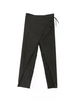 ST. AGNI Wrap Rouleau Trousers - Grey