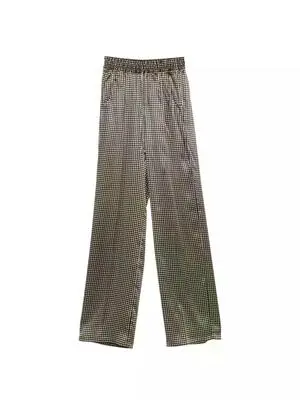 Kiton Polka-dot Drawstring Trousers - Black