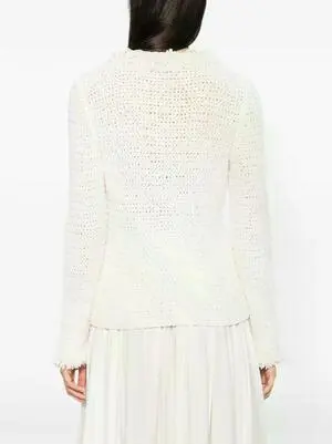Proenza Schouler Nilo Fringed Blouse - Neutrals