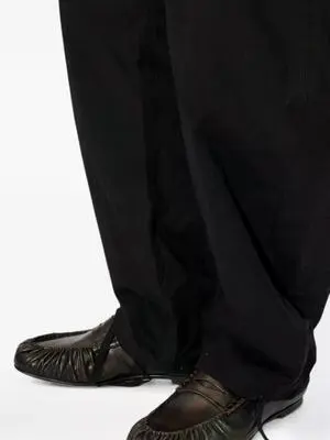 ALOHAS Aven Ruched Leather Loafers