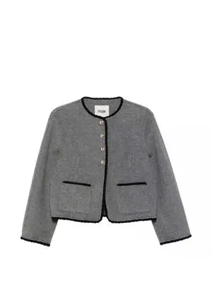 Maje Gardenia Braid-trimmed Single-breasted Jacket