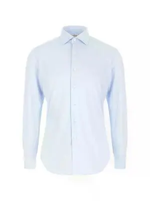 ALESSANDRO GHERARDI Spread-collar Button-up Shirt - Blue