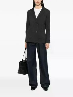 P.a.r.o.s.h Double-breasted Notched-lapels Jacket - Grey