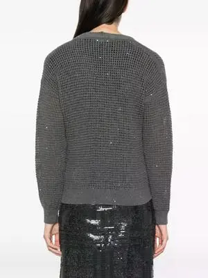 Peserico Sequin Embellished V-neck Cardigan