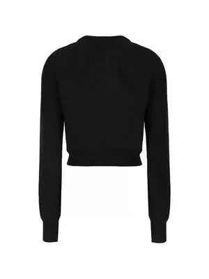 Malo Ribbed-knit Cropped Sweater - Black