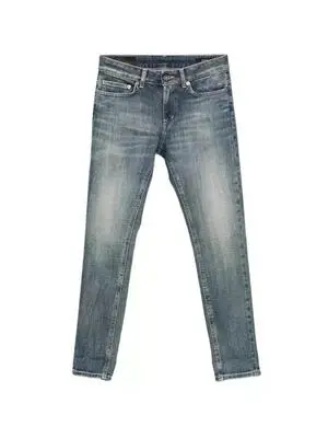 DONDUP Cropped Jeans With Faded Effect And Turn-up Hems - Blue