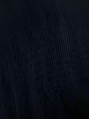 Malo Ribbed Cropped Sweater - Black