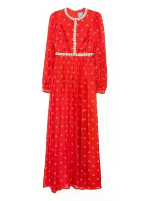 MACGRAW Baroque Dress - Red