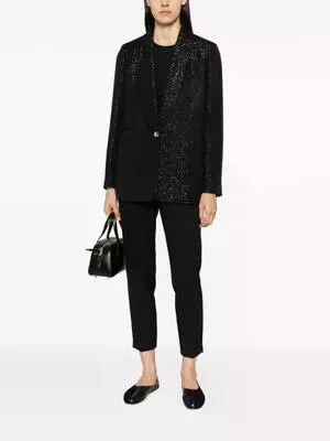 Peserico Embellished Shawl Lapel Blazer