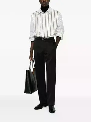 LARDINI Pressed-crease Straight-leg Trousers
