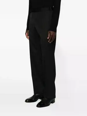 LARDINI Pressed-crease Straight-leg Trousers