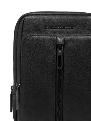 PIQUADRO Grained Leather Backpack