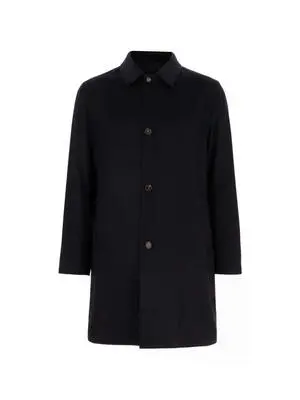 KIRED Cashmere Button-up Coat - Blue