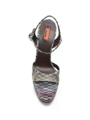 Missoni Zigzag-knit Heeled Sandals