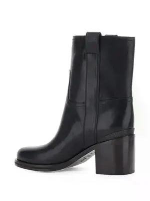 Brunello Cucinelli Monili-chain Leather Ankle Boots