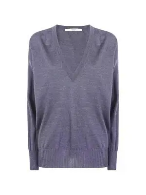 NUUR V-neck Sweater - Blue