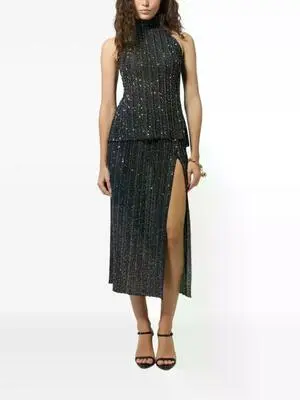 Missoni Missoni Embellished Halterneck Top Blue