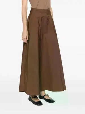 Max Mara Belt-loops Flared Maxi Skirt
