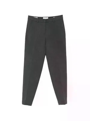 Peserico Belt-loop Cropped Trousers - Grey